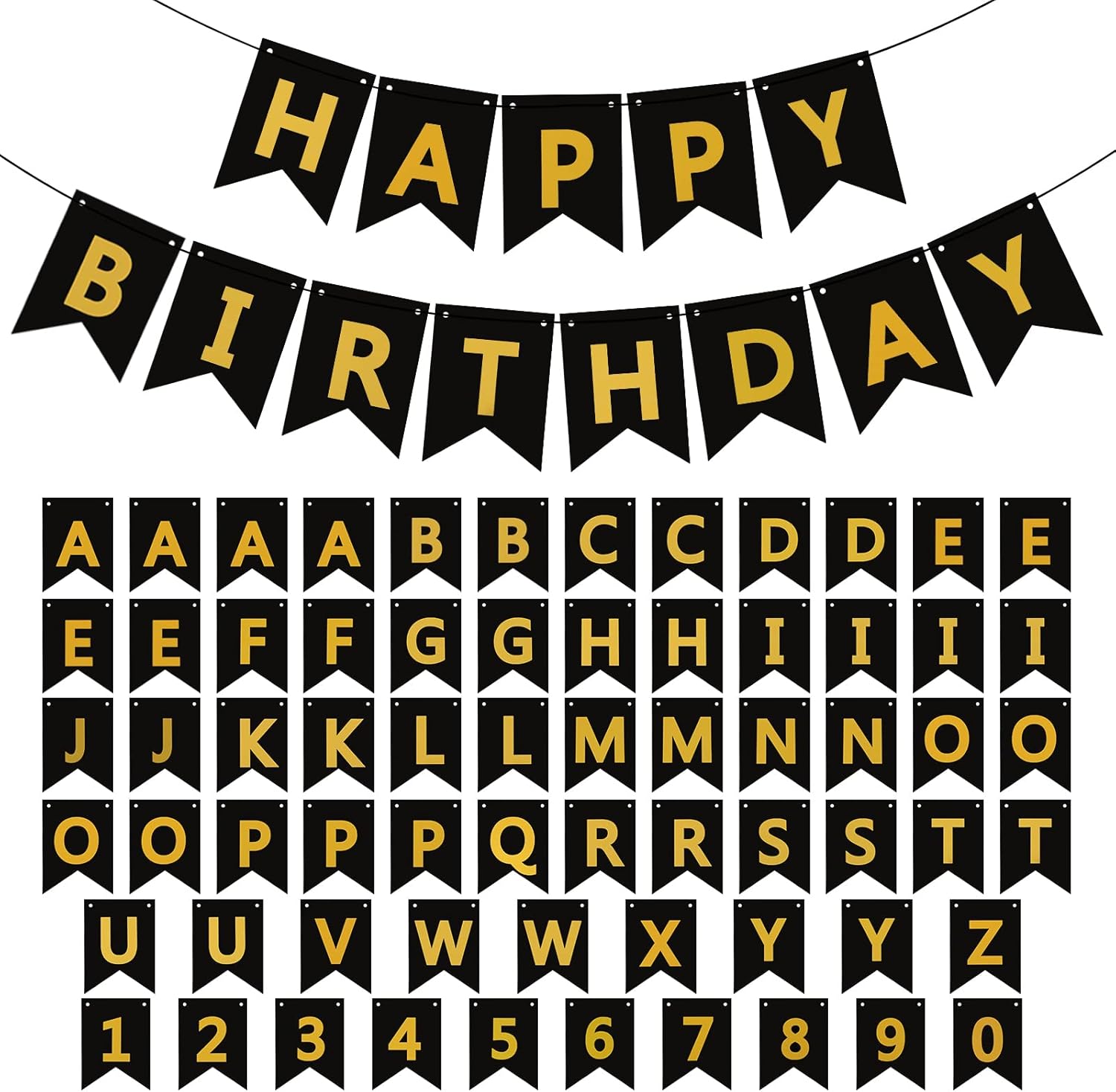 Amazon.com: RUBFAC 70pcs DIY Graduation Banner Kit, Custom Banner Sign ...