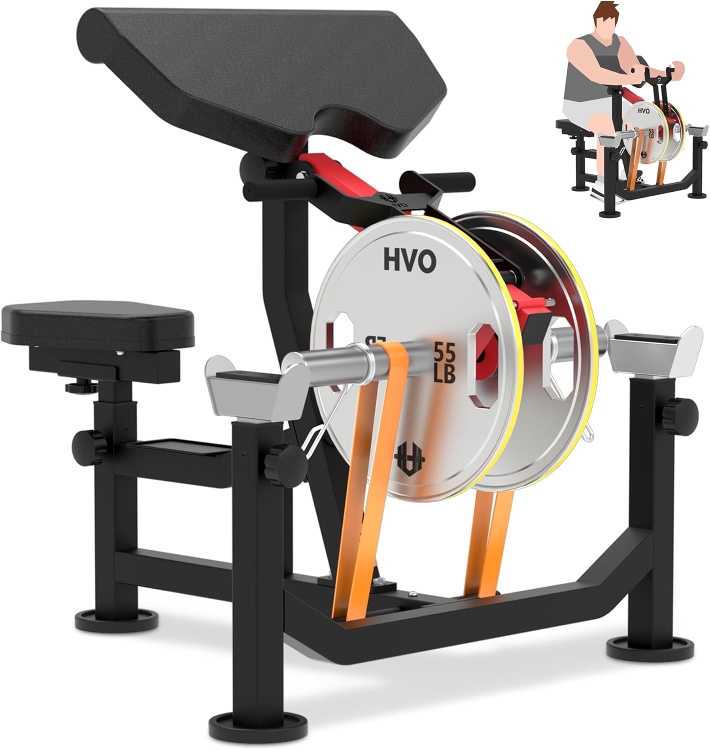 Preacher Curl Bench Bicep Machine: Preacher Curl Machine 3 in 1 Arm ...