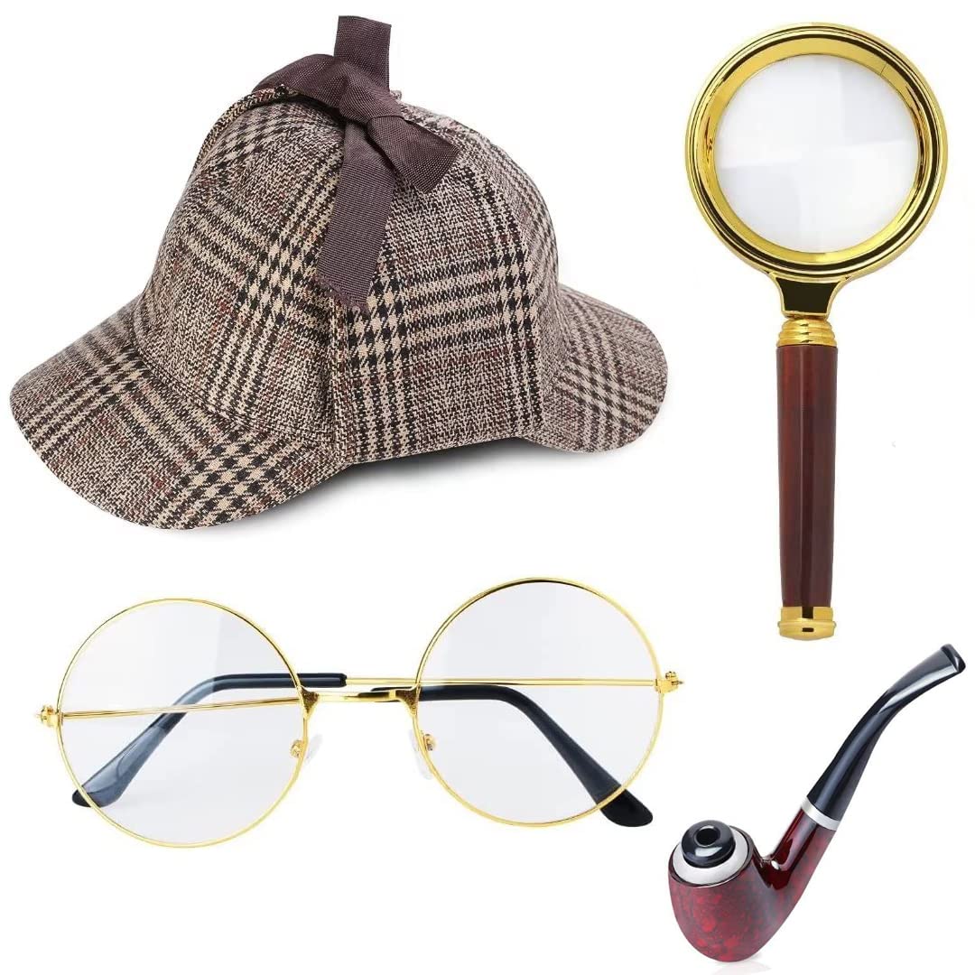 Buy Beelittle Kids Detective Costume Hat 100 Days of School Old Man ...