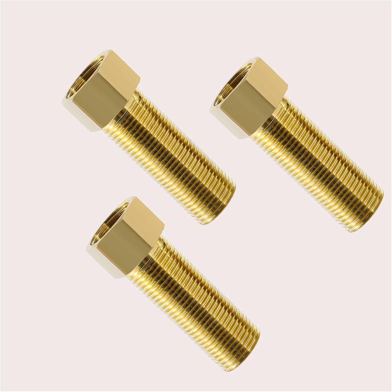 Amazon.com: MYWERO Extension Brass Fittings 1/2"NPT Male Threaded Pipe ...