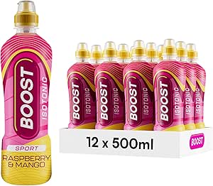 Boost Sports Drinks Raspberry & Mango | 12 Isotonic Drink with Vitamin ...