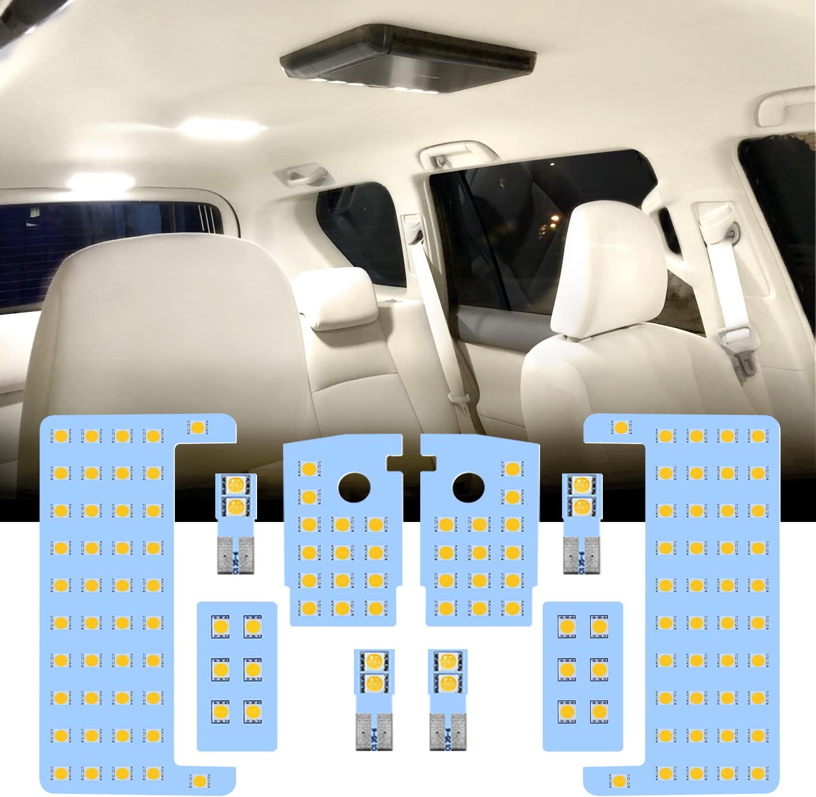 Amazon | プラド 150系 LED ルームランプ トヨタ ランドクルーザー プラド150 GDJ GRJ TRJ 前期 中期 後期 ...