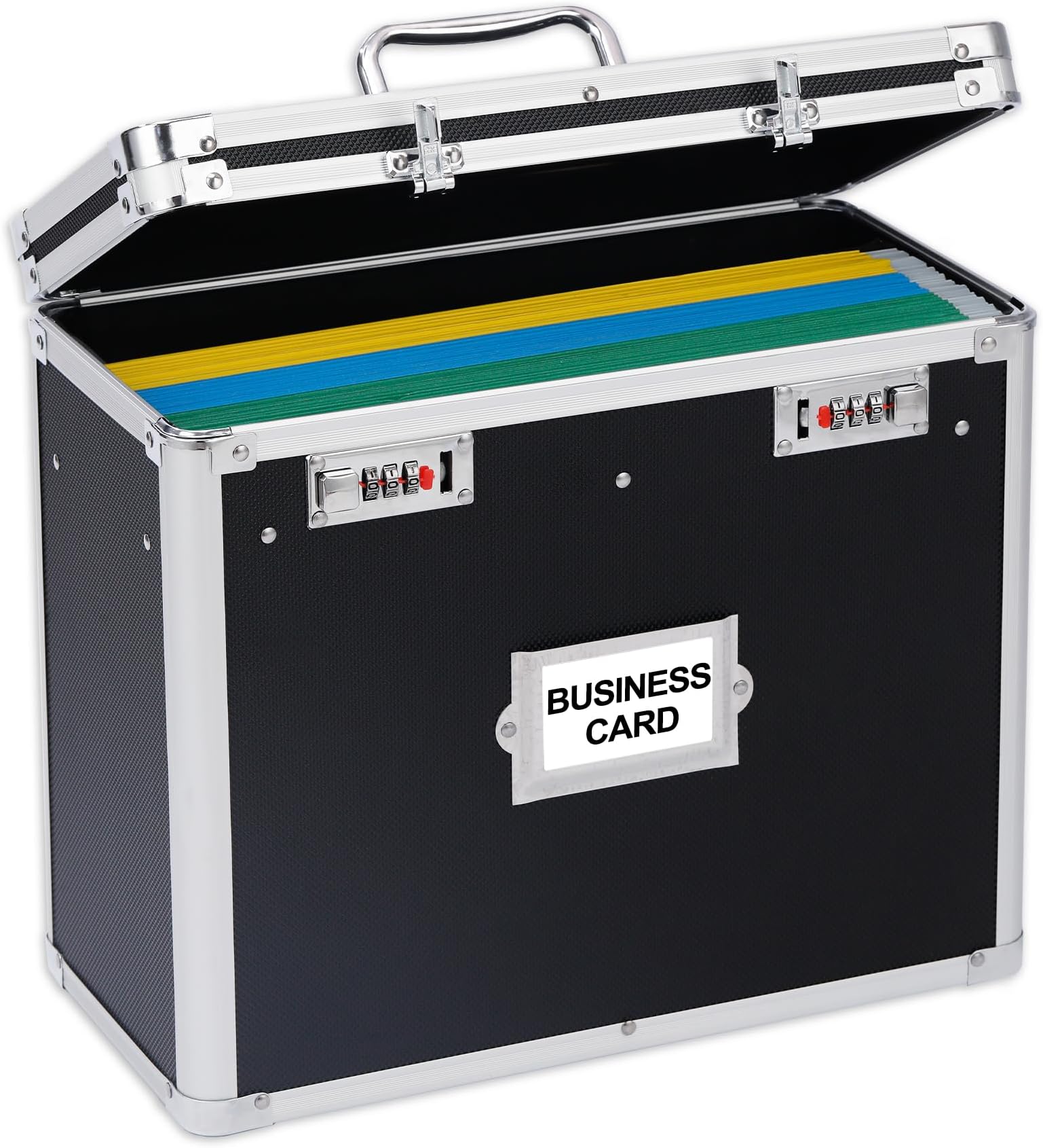 Amazon.com: VZCPYTPM Aluminum Storage File Box with Lock,Portable ...