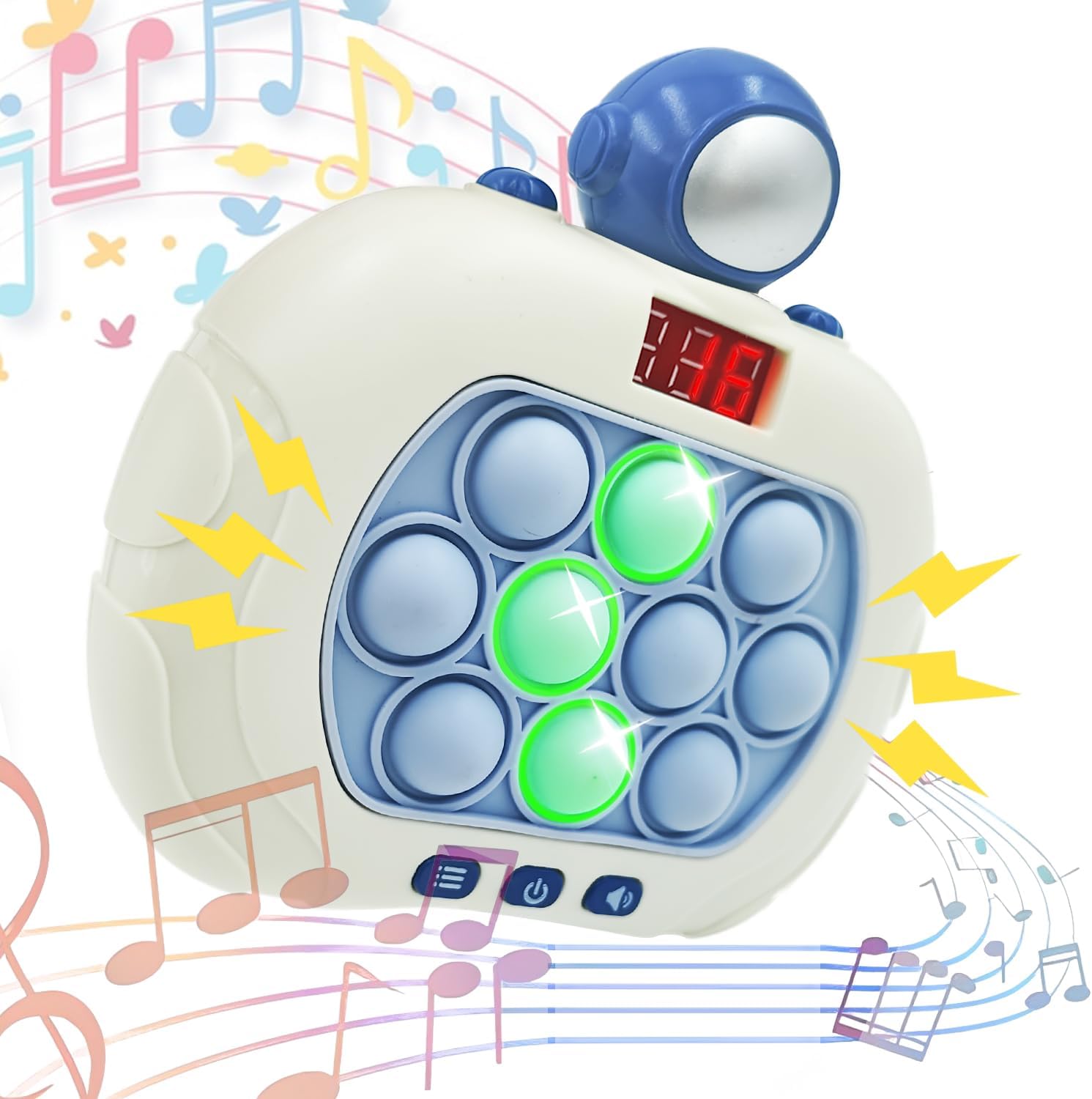 Pop It Game Fast Push Pop Game Fidget Toy for Stress Relief Tap Pop Tap ...