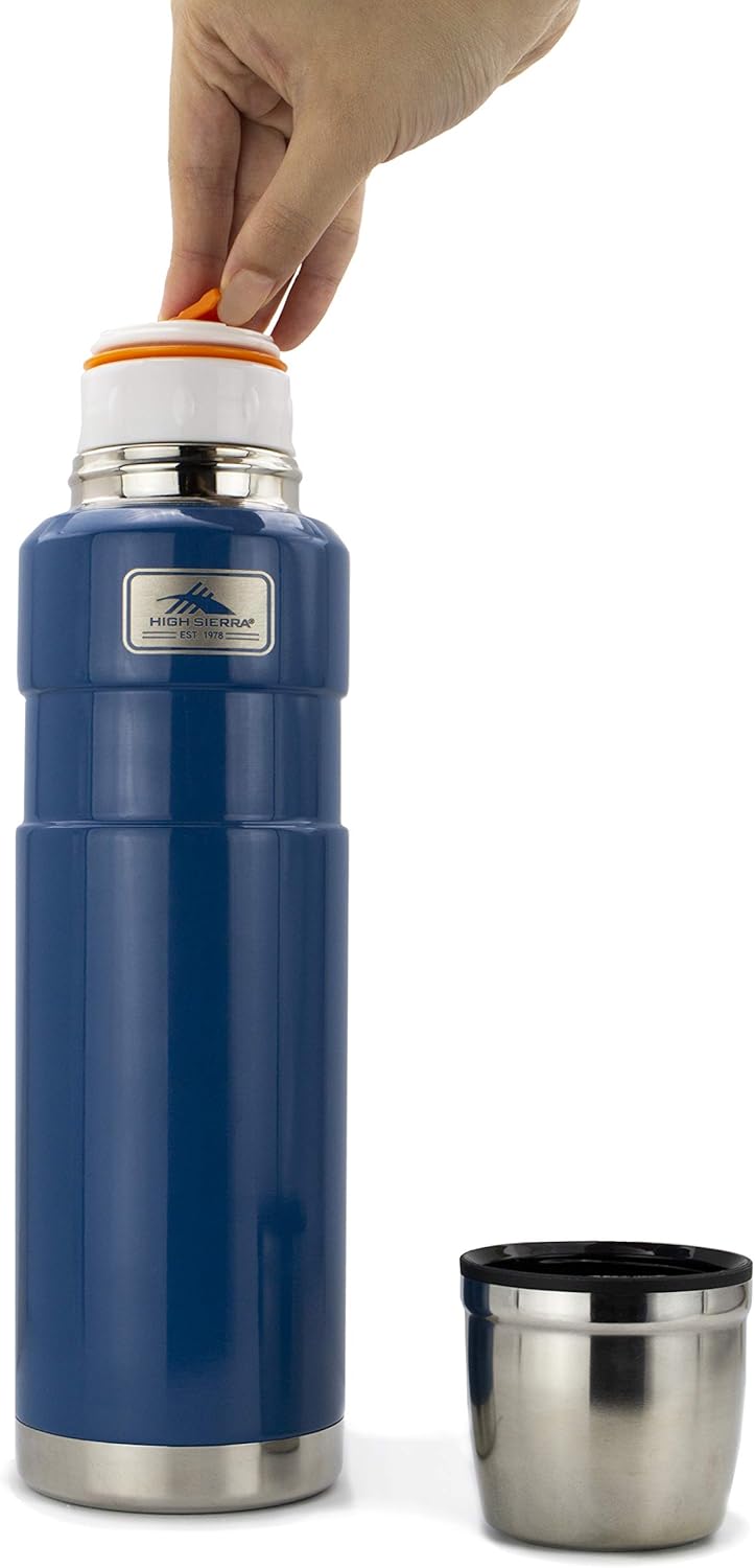 High Sierra Coffee, Insulated Vacuum Flask, 27 oz ThermosBlue – Yaxa ...