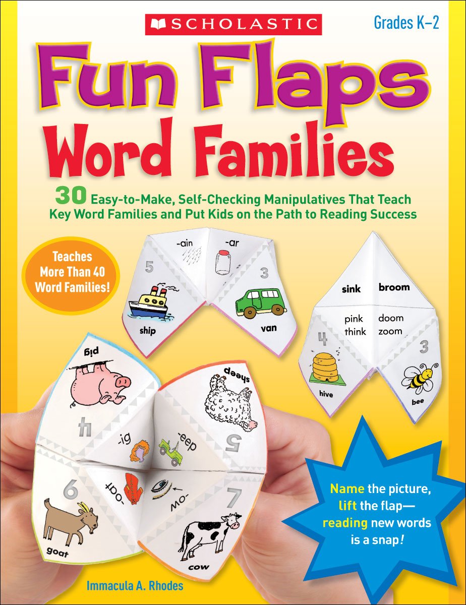 Fun Flaps: Word Families: 30+ Easy-to-Make, Self-Checking Manipulatives ...