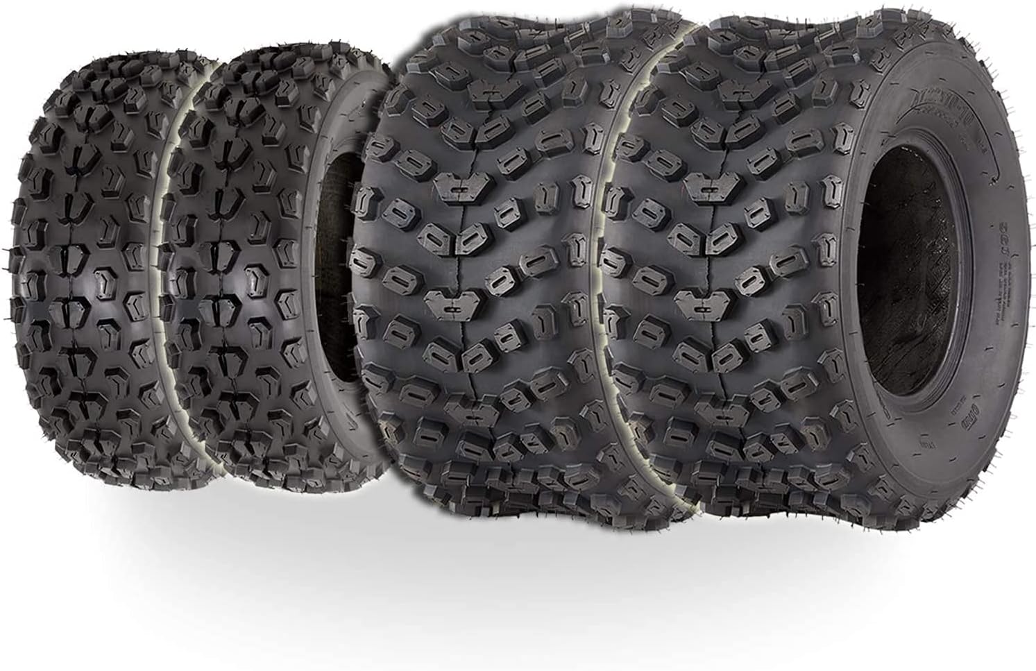 VANACC Set of 4 ATV/UTV Tires 22x7-10 Front 22x10-10 Rear Tubeless ...