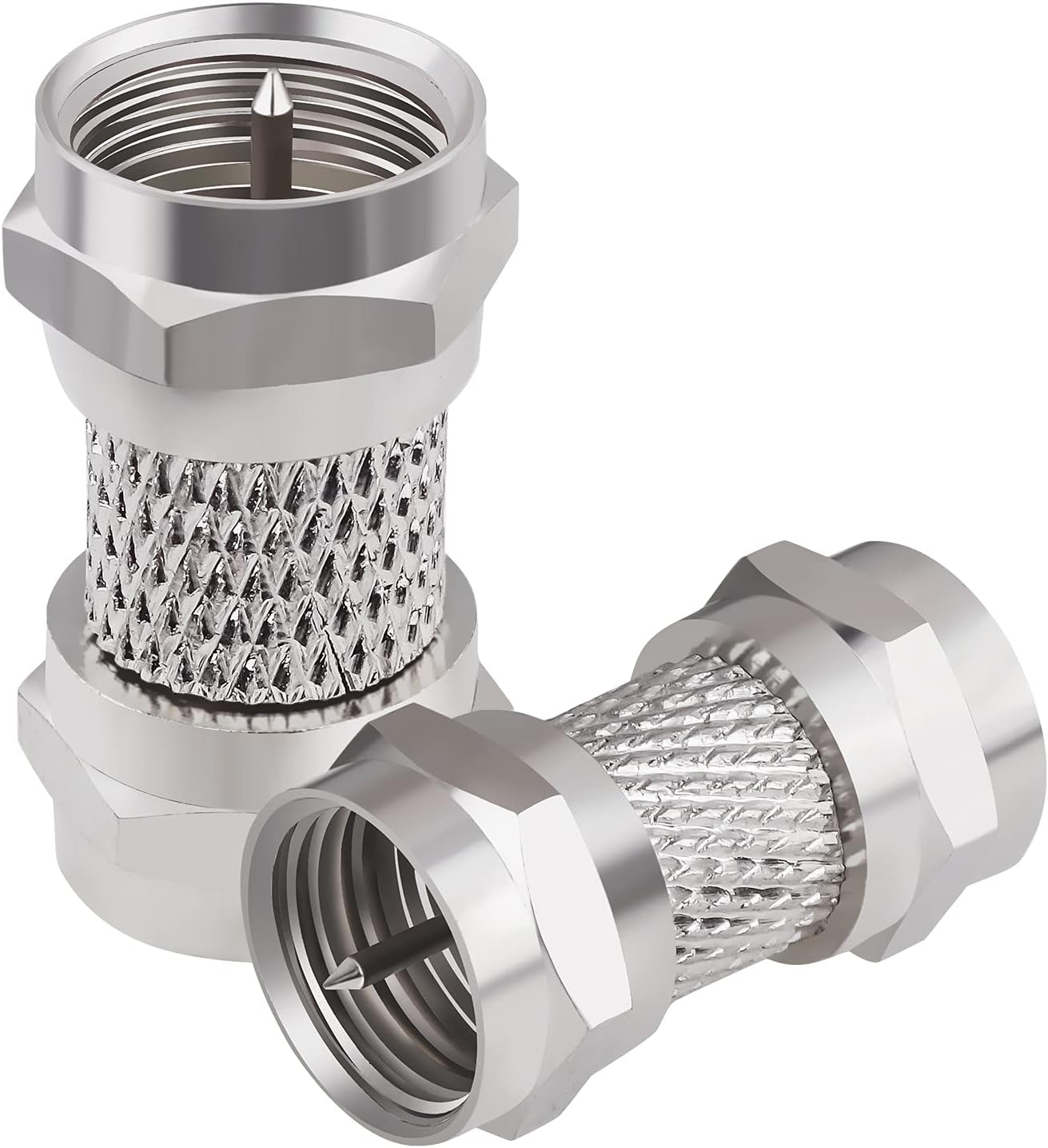 Goupchn F Type Male to Male Coax Connector 75 Ohm RG6 Coaxial Adapters ...