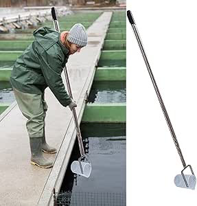 Pond Deep Water Sampler Dipper - Stainless Steel/Plastic 1000ml Water ...