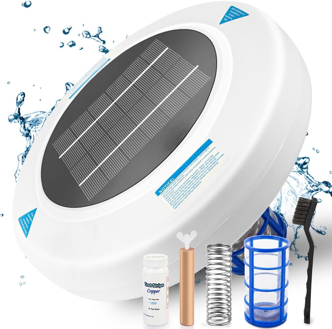 Amazon.com : Solar Pool Ionizer, Chlorine-Free Water Purifier for ...