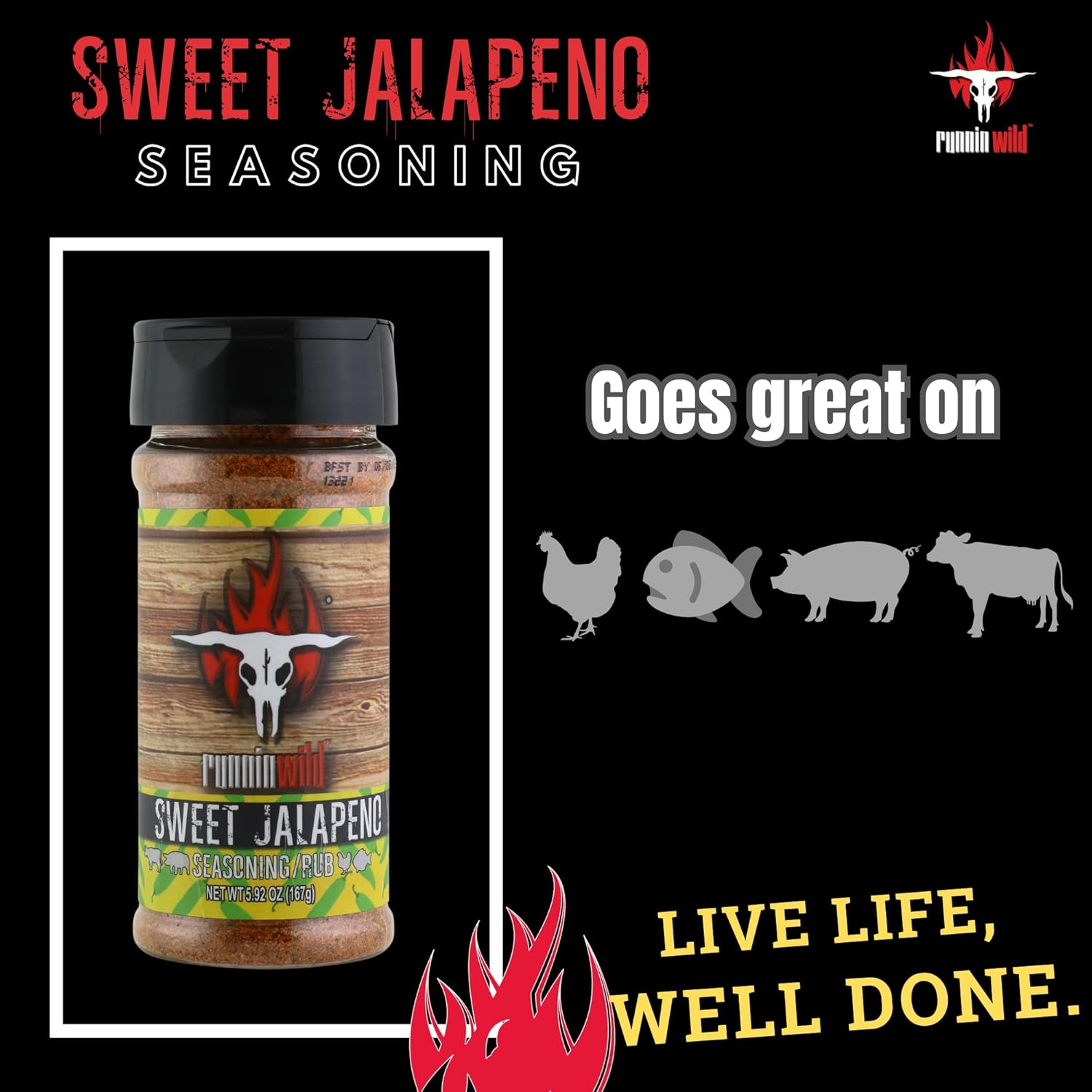 Condimento dulce de jalapeño Dulce y picante Rub dulce para carne de ...