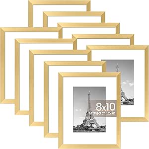 Amazon.com - upsimples 8x10 Picture Frame Set of 10, Display Pictures ...