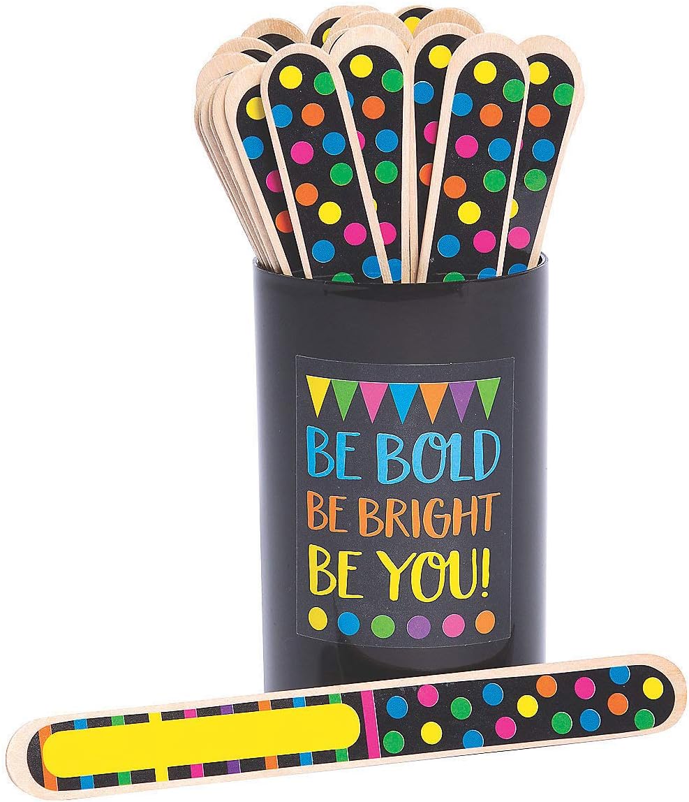 Amazon.com: Fun Express Black and Bright Flip Sticks - 36 Pieces ...