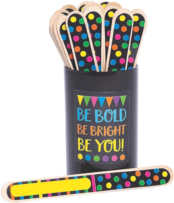 Amazon.com: Fun Express Black and Bright Flip Sticks - 36 Pieces ...