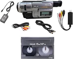Amazon.com : Tech Collector 8mm Camcorder and 8mm Tape Player, Playback and Transfer Old 8mm ...
