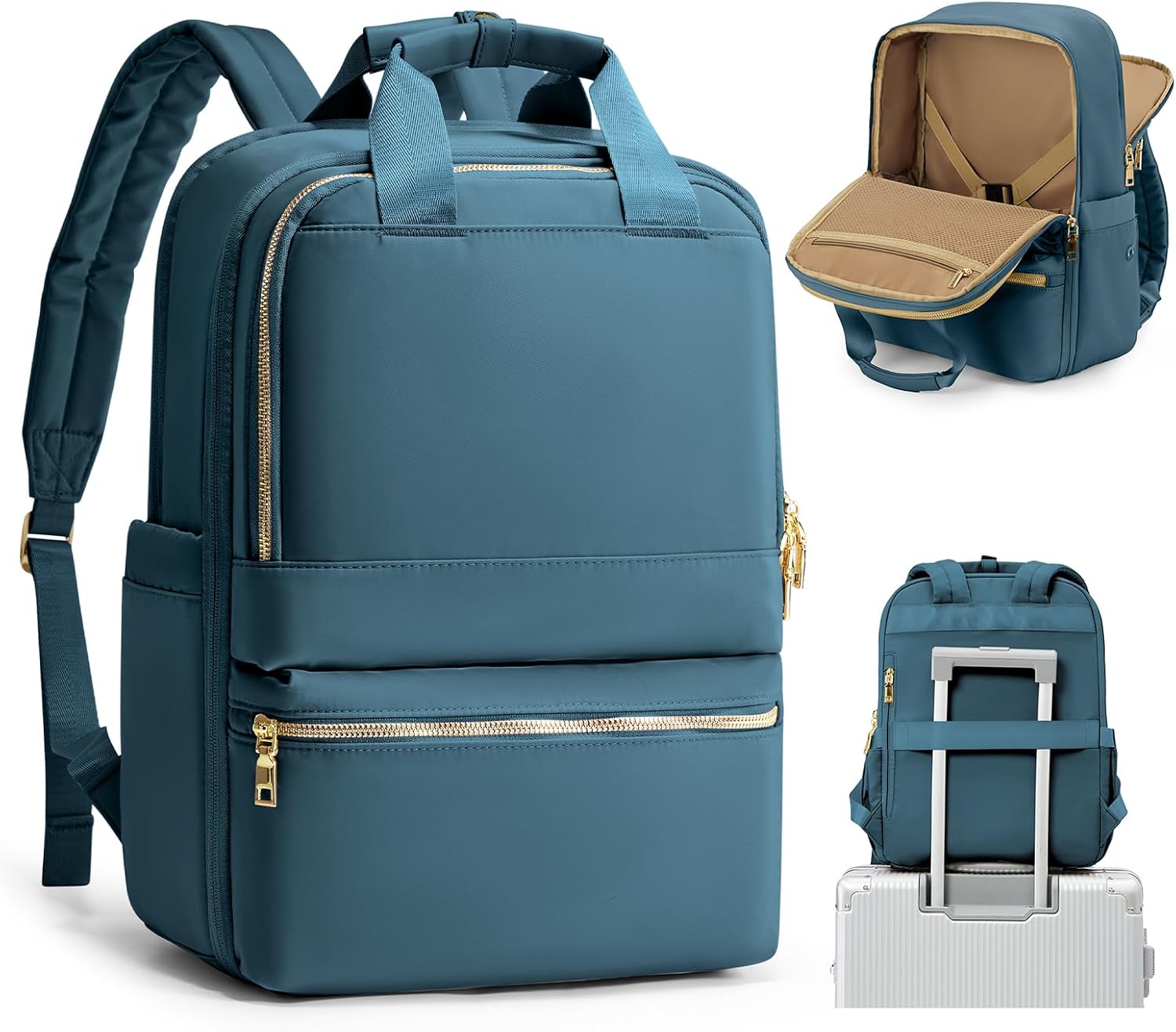 Amazon.com: wepadre Small Travel Backpack Carry on Flight Approved ...