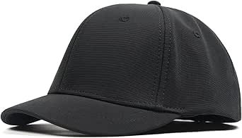 Short Brim Stretch Fitted Baseball Caps Men's Solid Structured Full ...