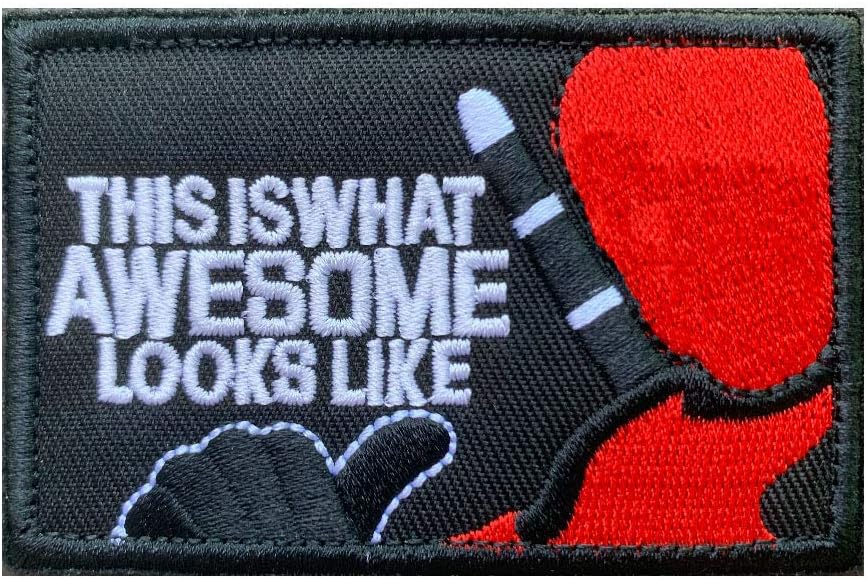 Amazon.com: Evil Smiley Face Morale Patch - PVC Morale Patch - Yellow ...