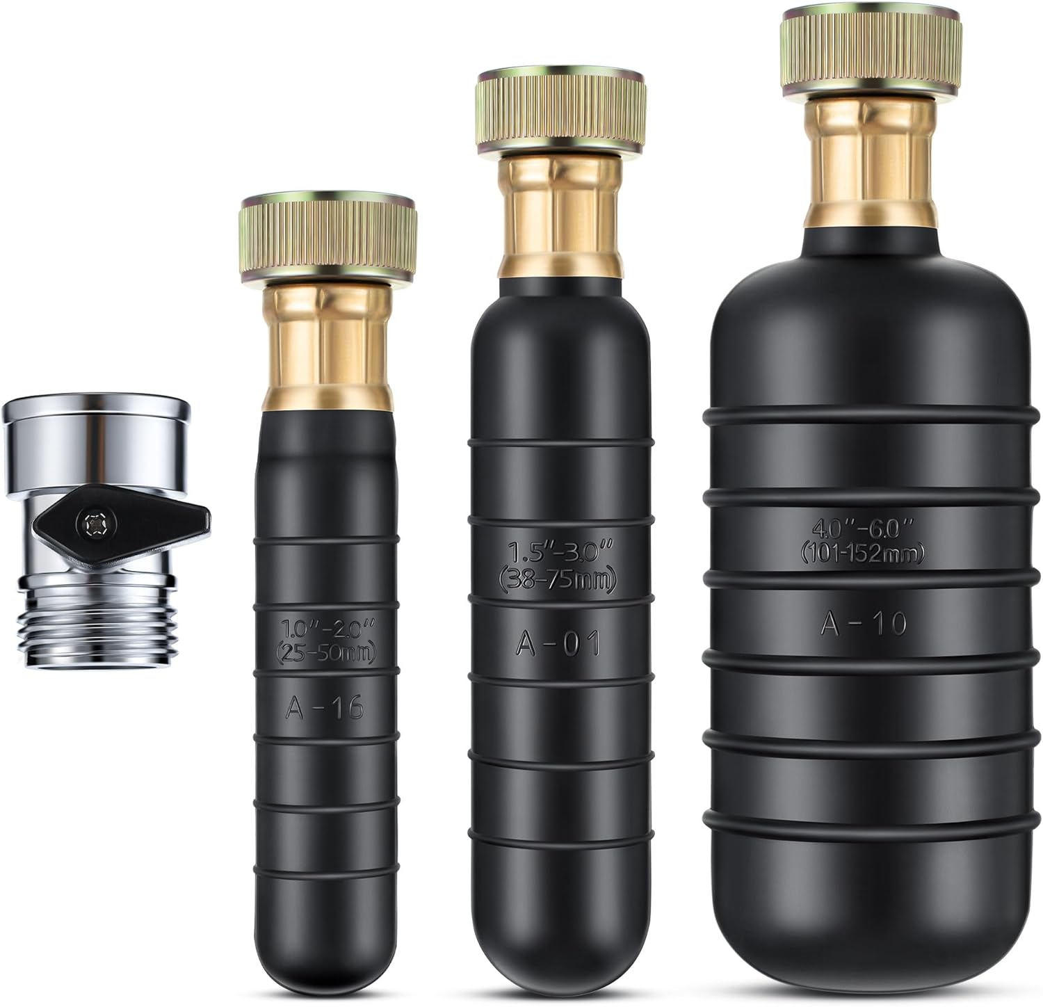 Amazon.com: Enhon 3Pcs Drain Cleaning Bladders with Shut Off Valve, Fit ...