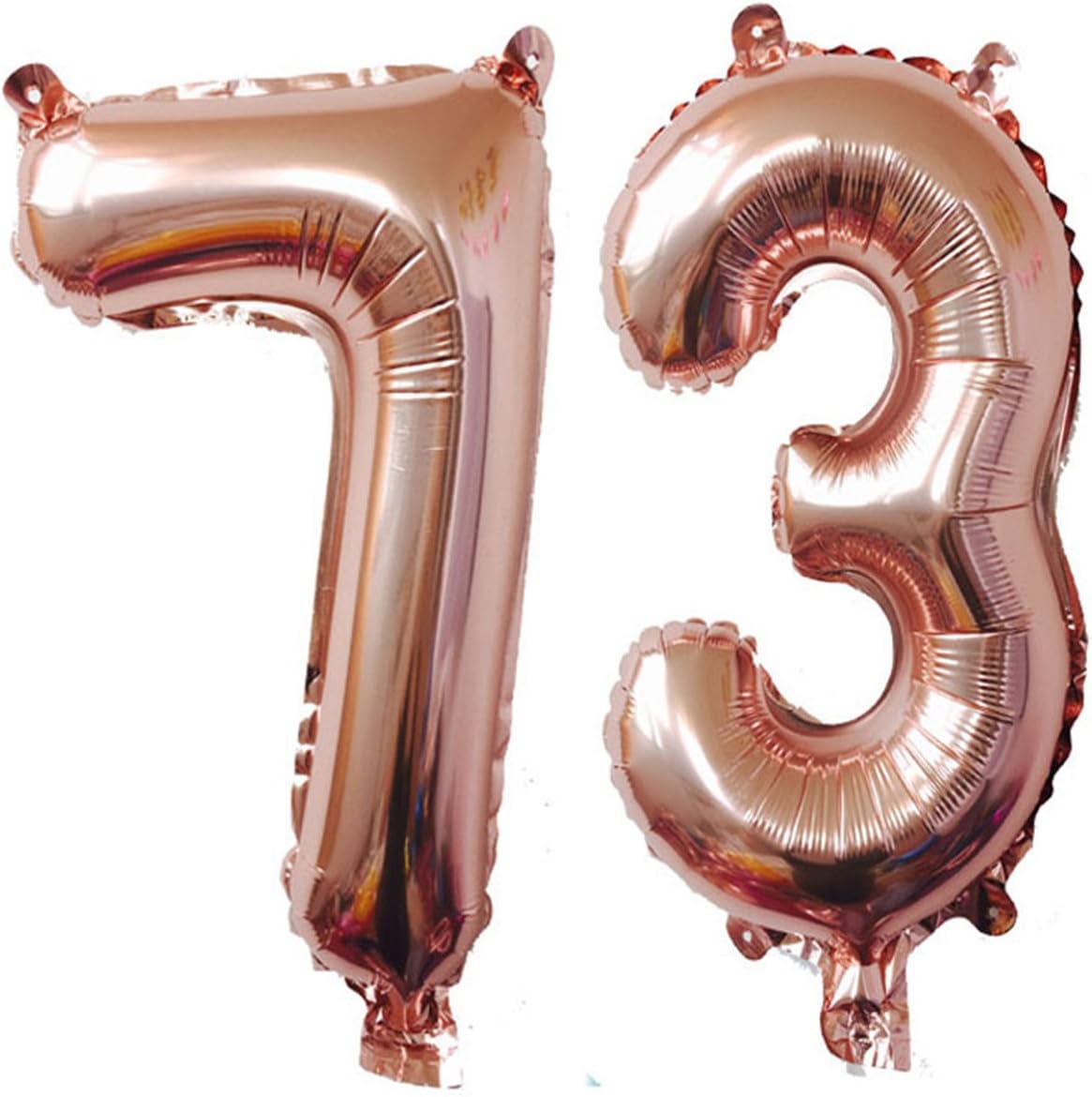 Amazon.com: 40inch Rose Gold Foil 73 Helium Jumbo Digital Number ...