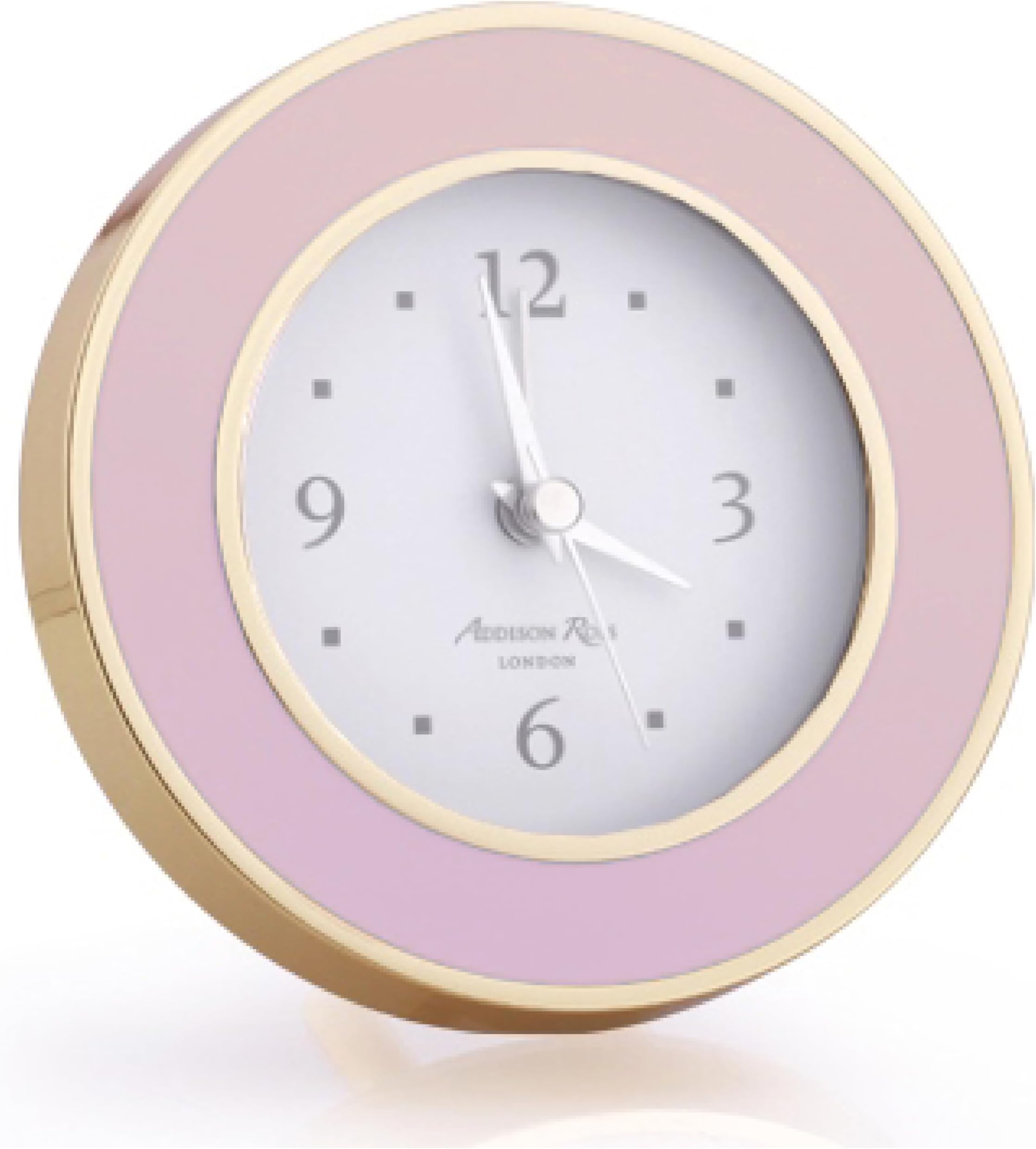 Amazon.com: Addison Ross Pastel Pink & Gold Silent Alarm Clock : Home ...