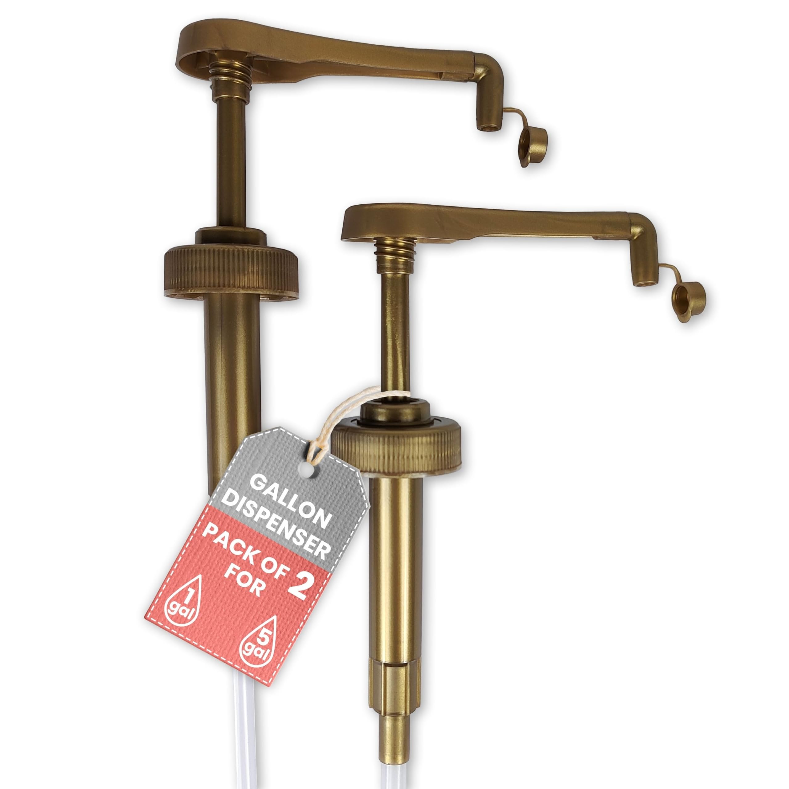Snapklik.com : 2-Pack Gallon Pump Dispenser For 1 Gallon Jugs And 5 ...