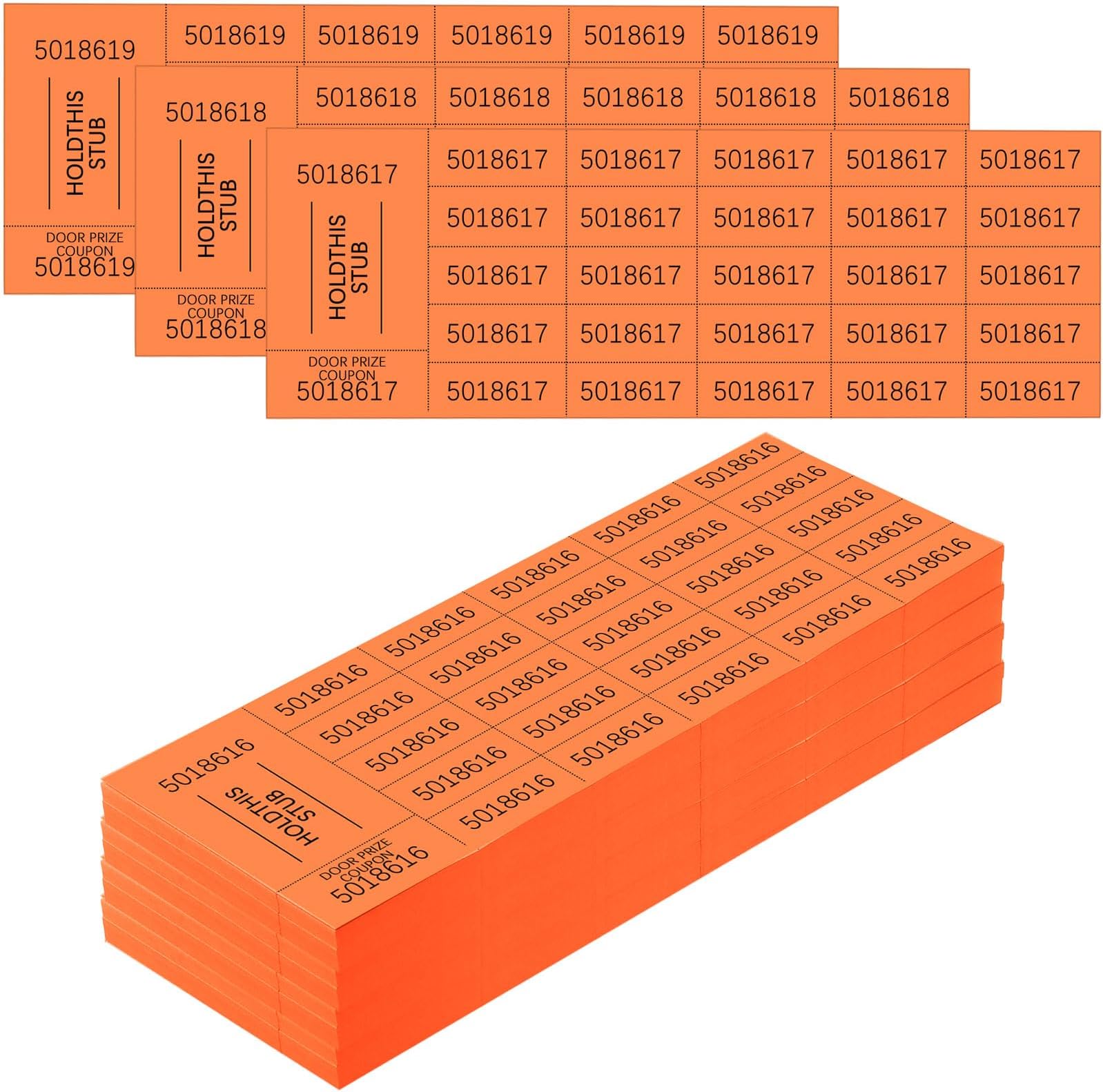 Amazon.com : Kosiz 1000 Sheets 25 Bid Raffle Ticket Numbers Auction ...