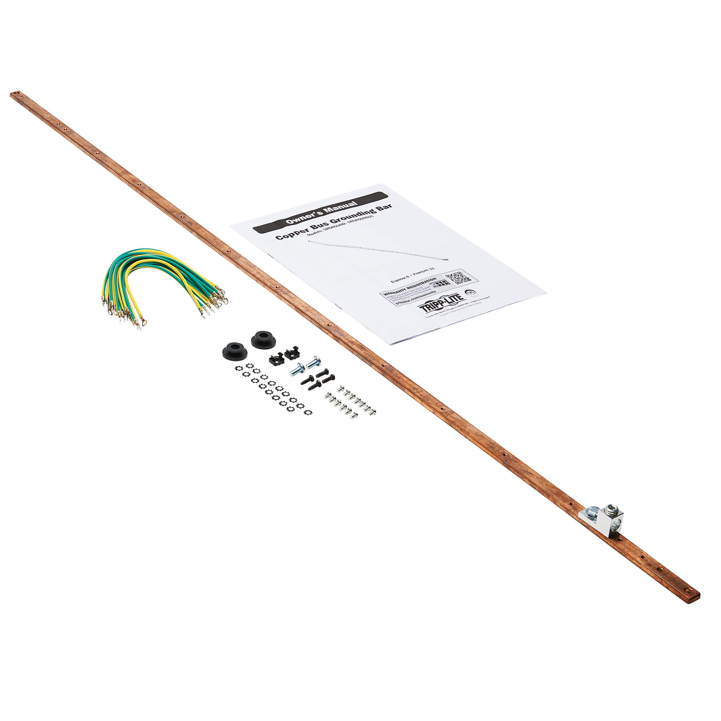Snapklik.com : Tripp Lite Copper Bus Grounding Bar For 24U&25U, Racks ...