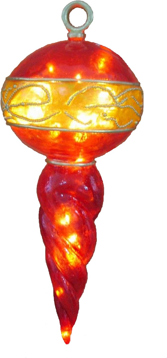 Amazon.com: Barcana 35-1/2-Inch Illuminated Fiberglass, Red with Gold ...