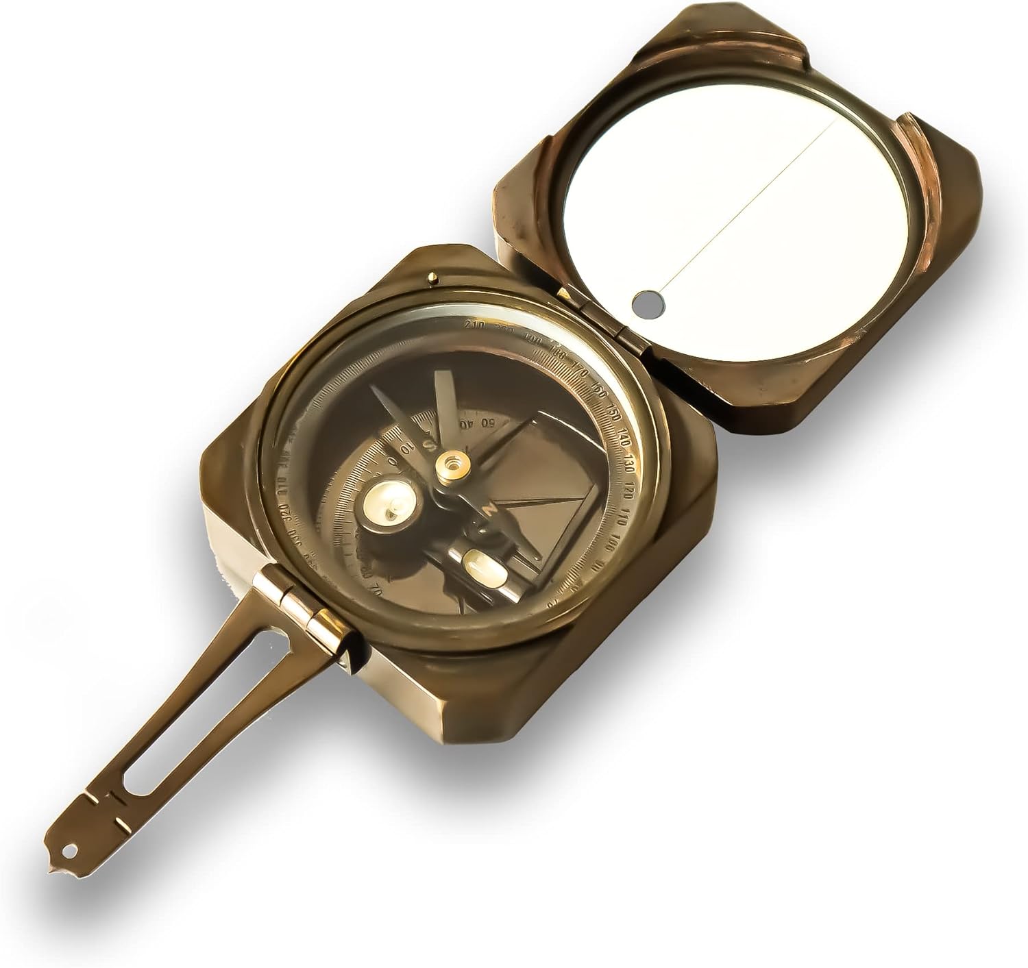 Amazon.com : PORTHO Antique Flat Compass for Direction Finding Antique ...