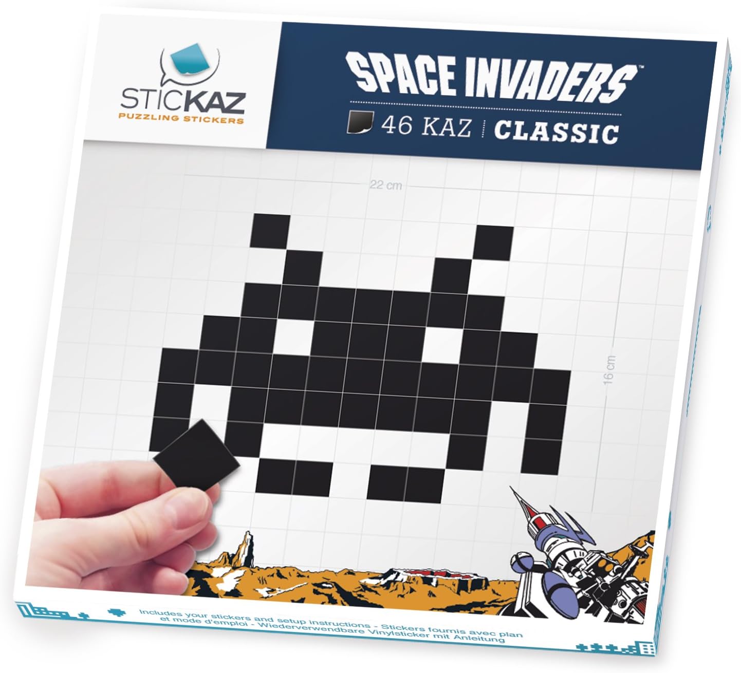 Classic Invader - Space Invaders Wall Decal Décor : Amazon.es: Jardín