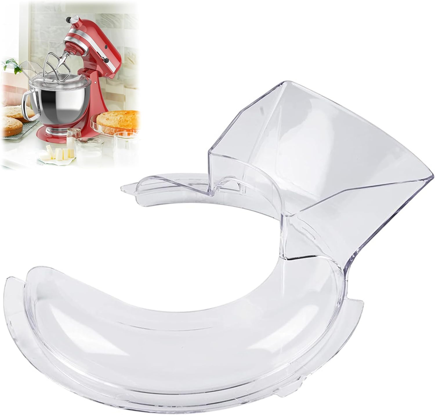 Splash Guard,Pouring Shield for Kitchen Aid 4.5~5 Quart Tilt-Head Stand ...