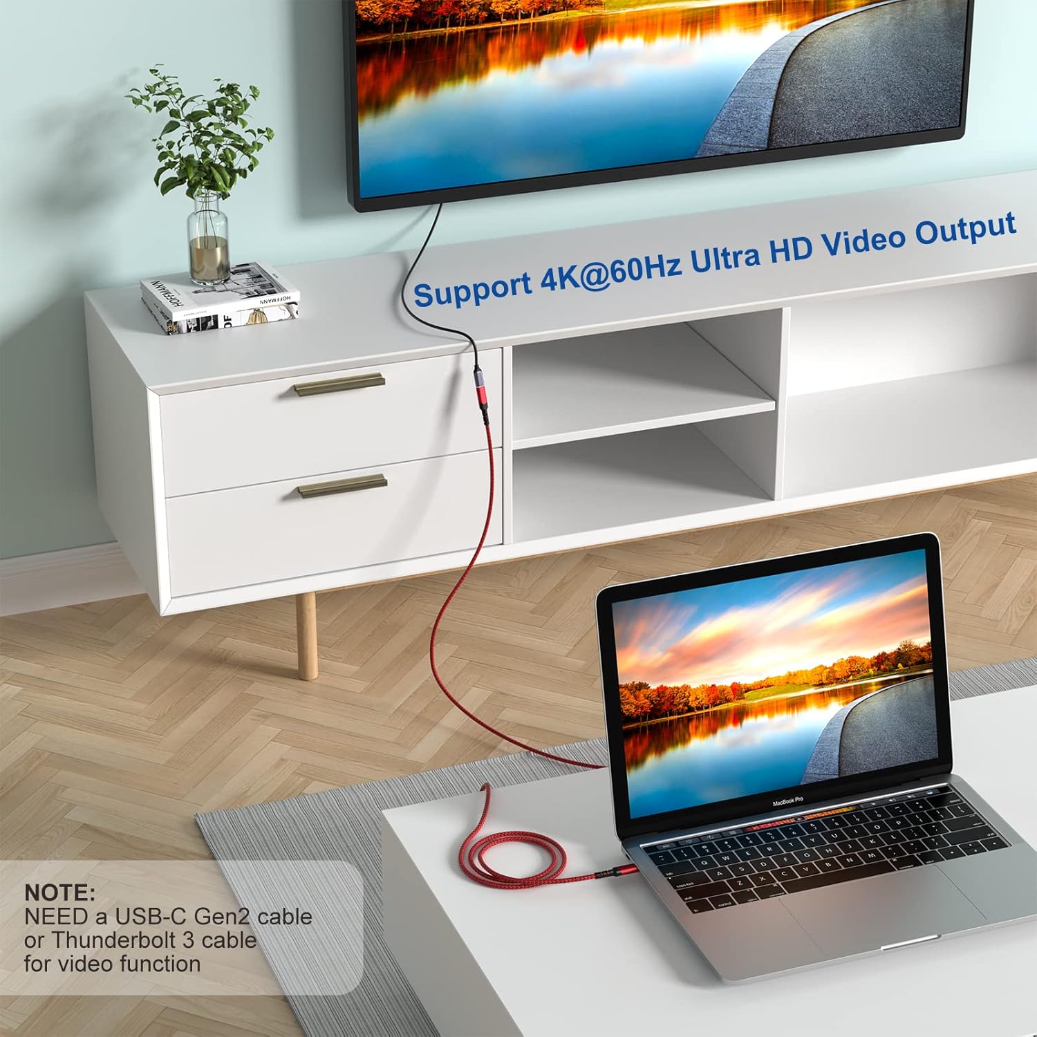 OKRAY – Cable de extensión USB C, cable extensor USB-C macho a USB-C ...