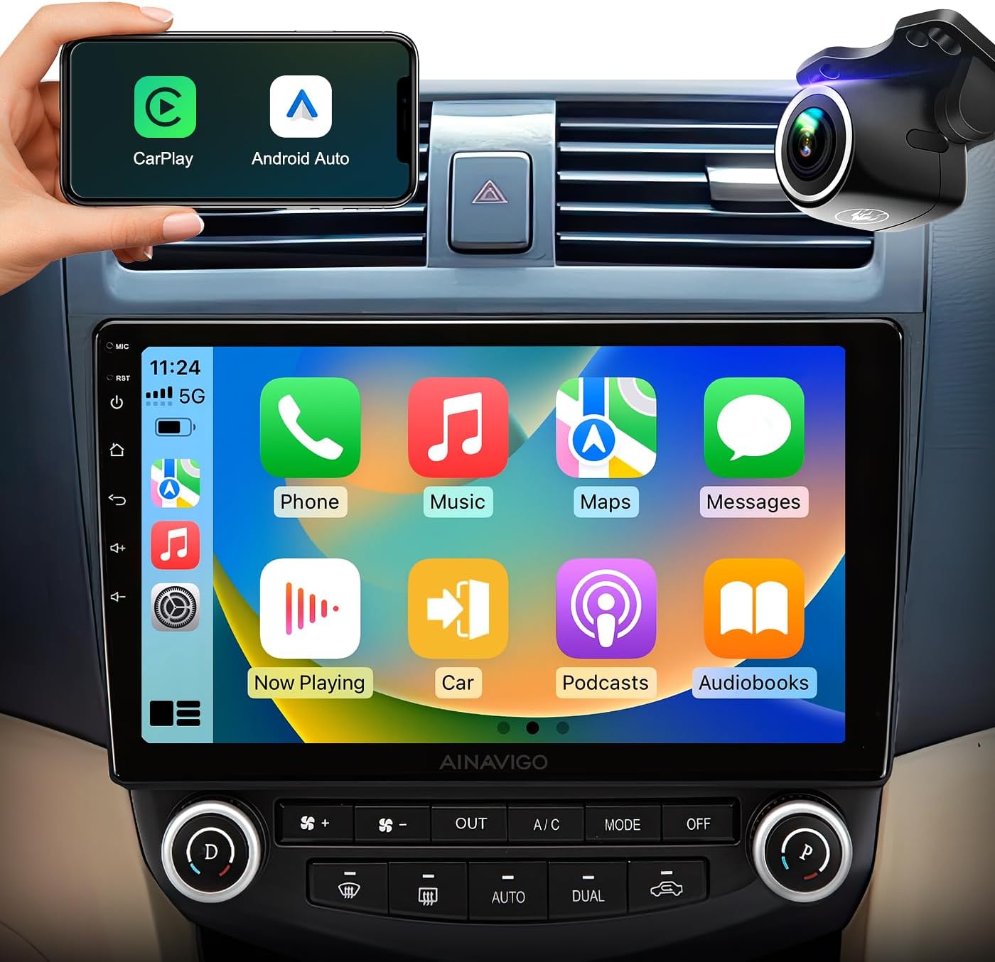 Amazon.com: 2G 64G for Honda Accord 7th 2004 2005 2006 2007 Car Radio ...