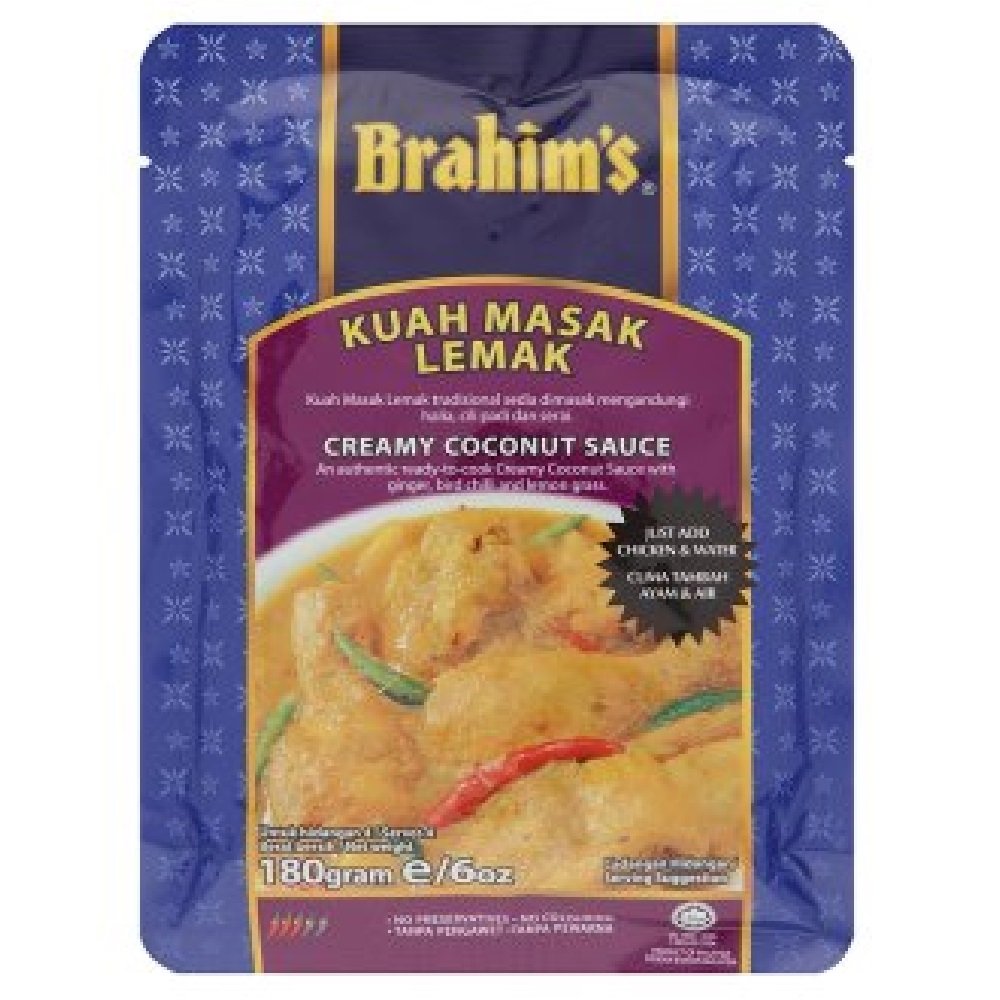 Amazon.com : Brahim's Sauce / Paste 180g (Creamy Coconut, 12 Packs ...