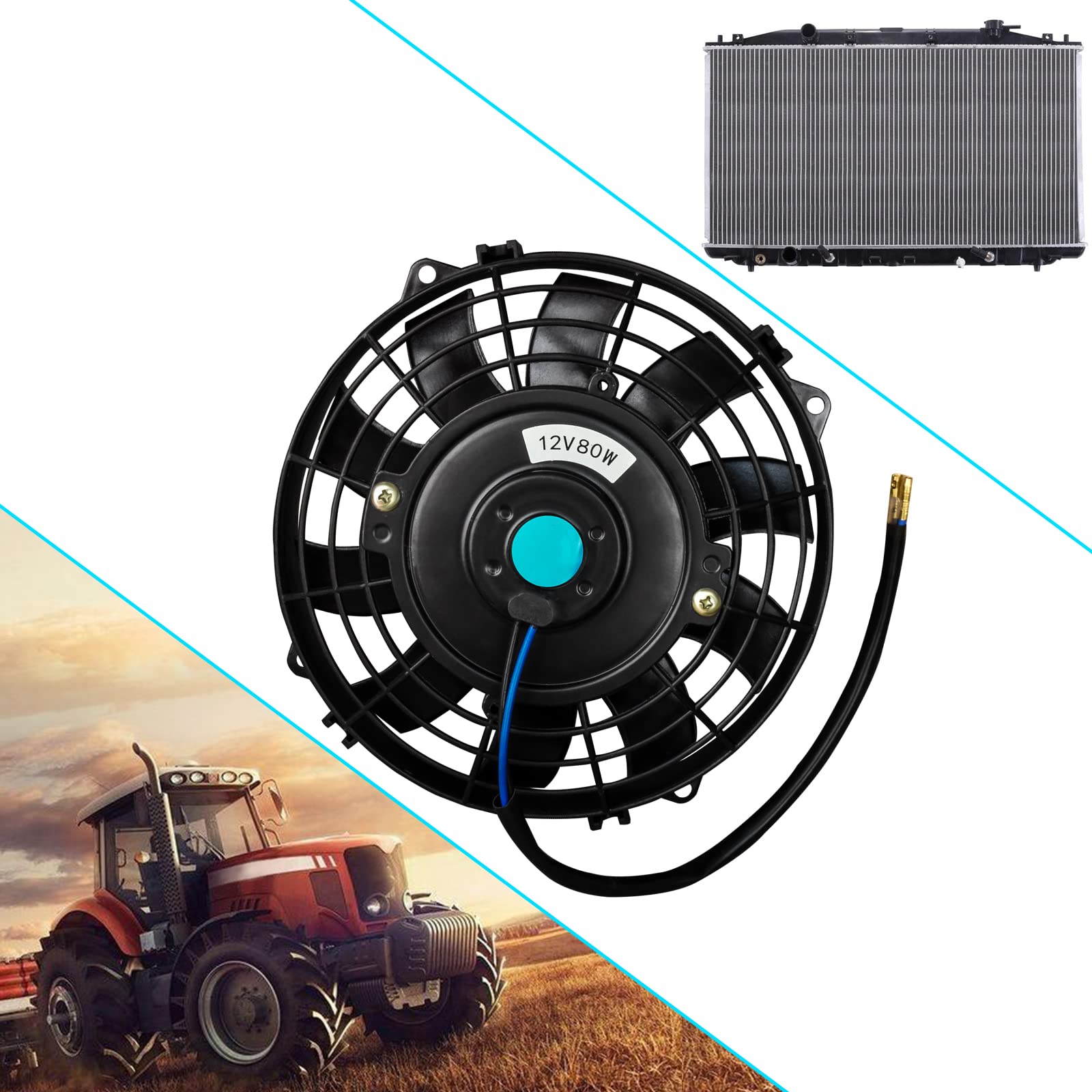 Snapklik.com : Mupera Radiator Cooling Fan - 7 Inch Electronic Radiator ...