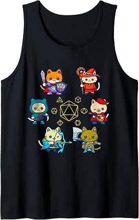 Amazon.com: RPG Cat Dice Set Nerdy D20 Gamer Geek Cats Men Women Kids ...
