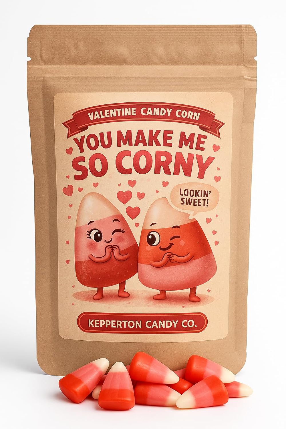 Amazon.com : You Make Me So Corny Candy Corn - Punny Valentine Cupid ...