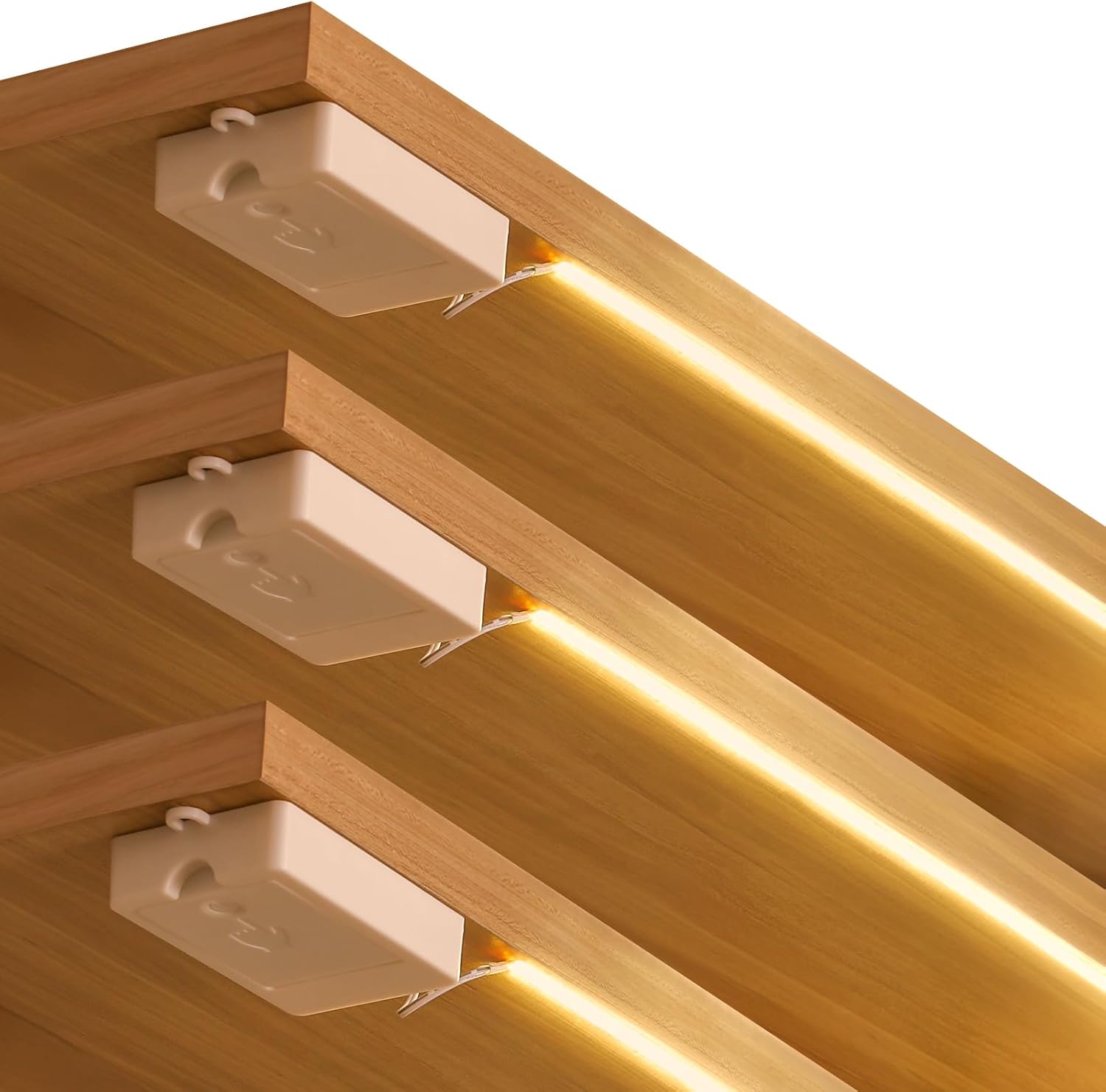 Amazon.com: OMIKA COB LED Light Strip, Wireless 3-Pack 3.3ft 2700K Warm ...