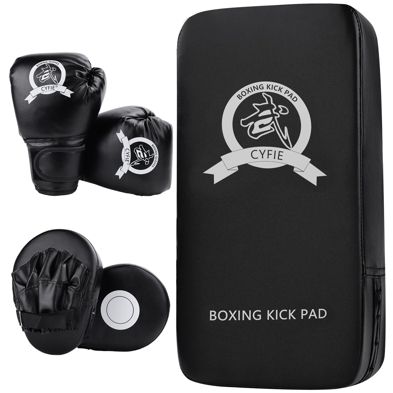 Amazon.com : 5Pcs Boxing Pads Gloves Punching Mitts Kick Pack Set for ...
