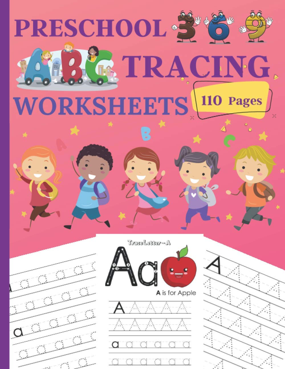 Preschool Tracing Worksheets 110 Simple And Fun Alphabets Numbers ...