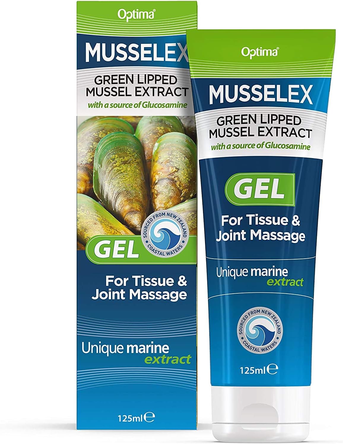 Optima Musselflex Gel Green Lipped Mussel Extract with Glucosamine ...