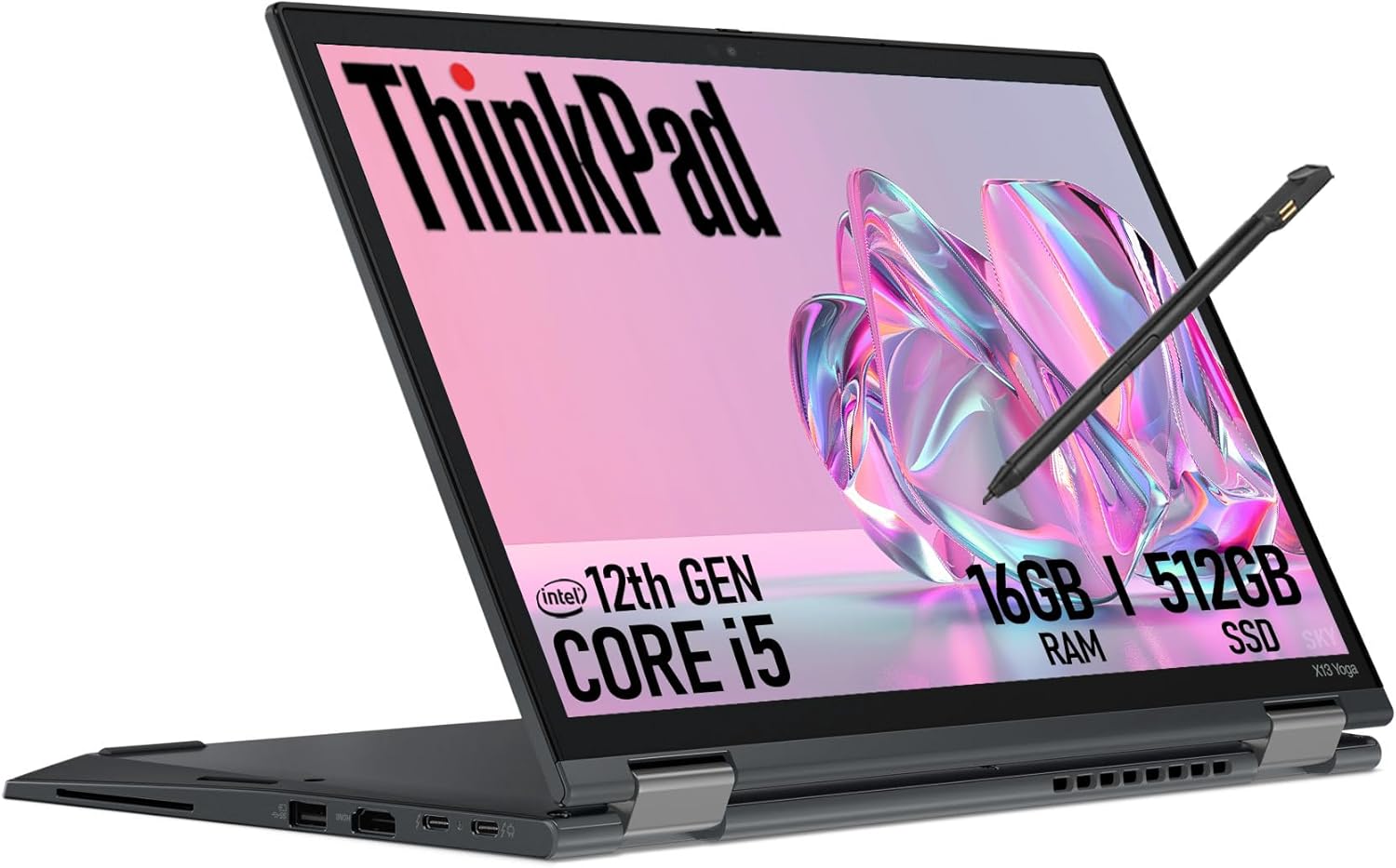 Amazon.com: Lenovo ThinkPad X13 Yoga Gen 3 Touchscreen Laptop, 12th Gen ...