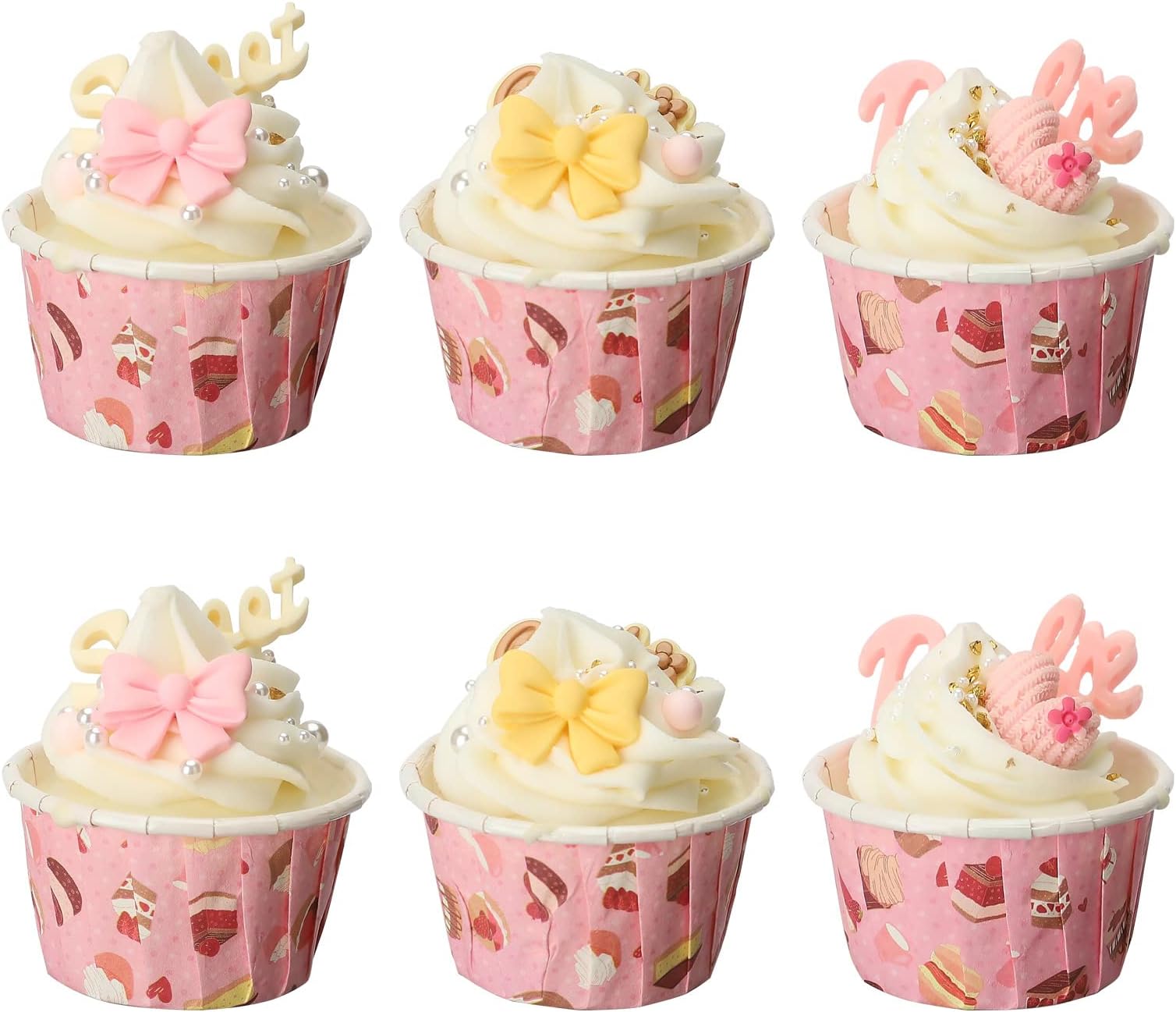 Amazon.com: Skyseen 6pcs Realistic Artificial Simulation Cake Assorted ...