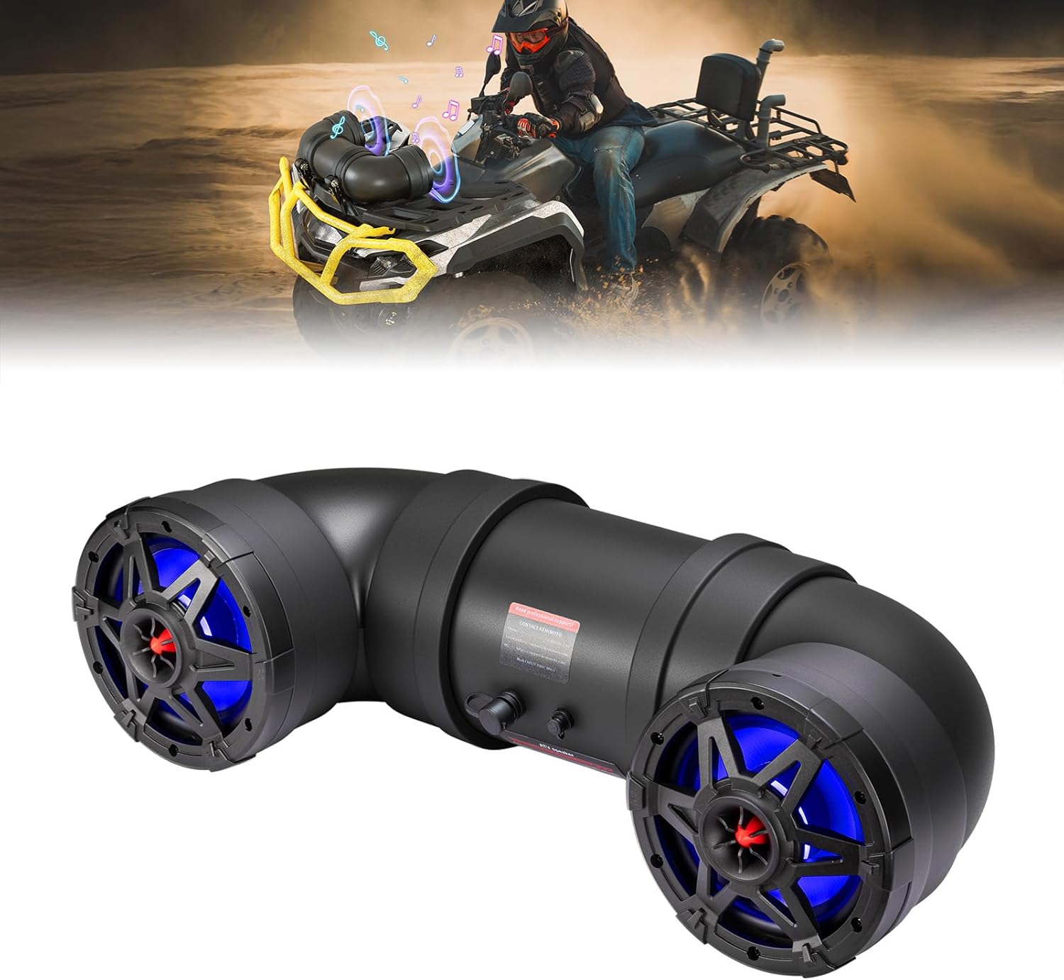 Amazon.com: KEMIMOTO ATV Speaker 6.5 Inch Bluetooth-connectivity ATV ...