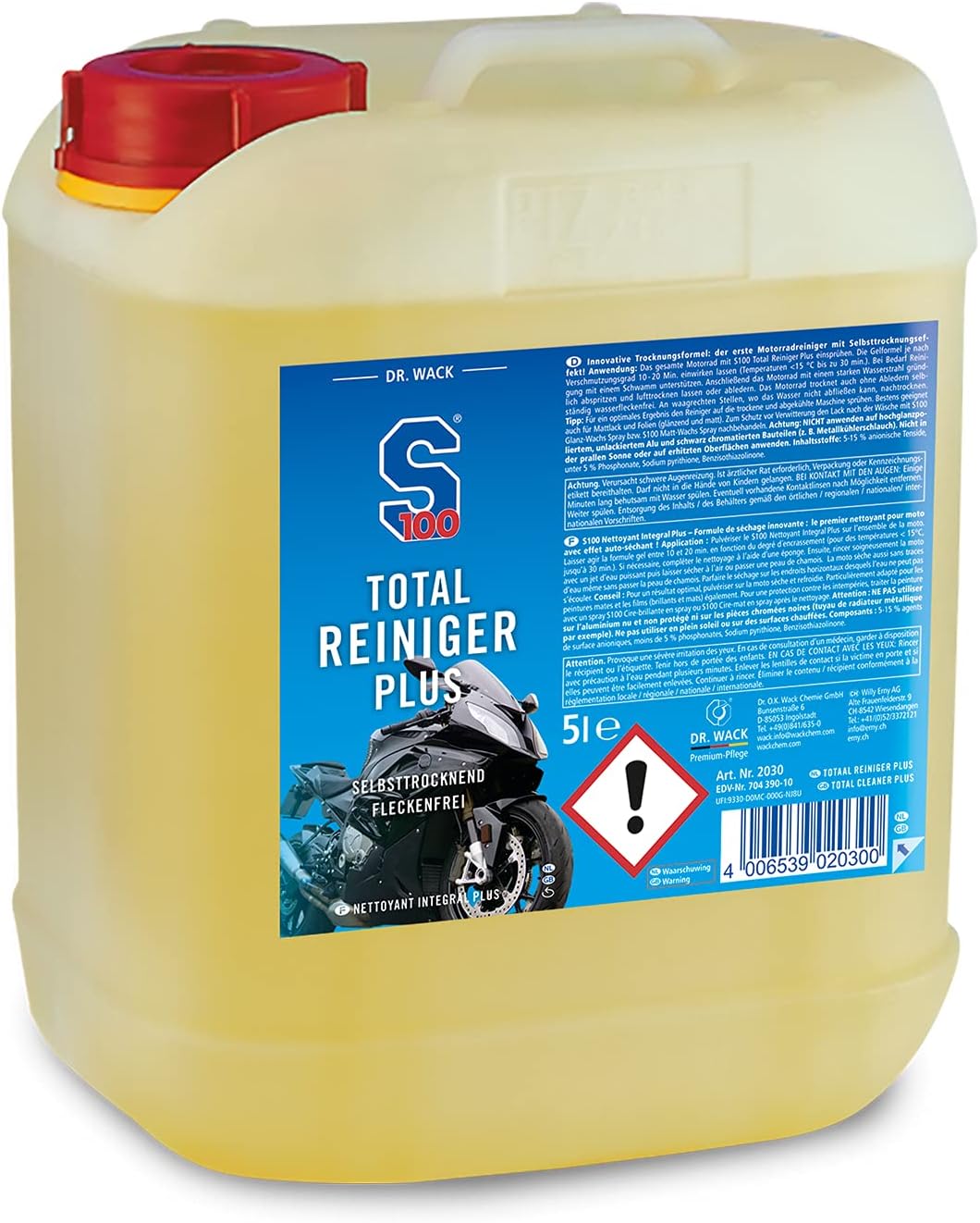 S100 Motorcycle total cleaner, 5L : Amazon.co.uk: Automotive