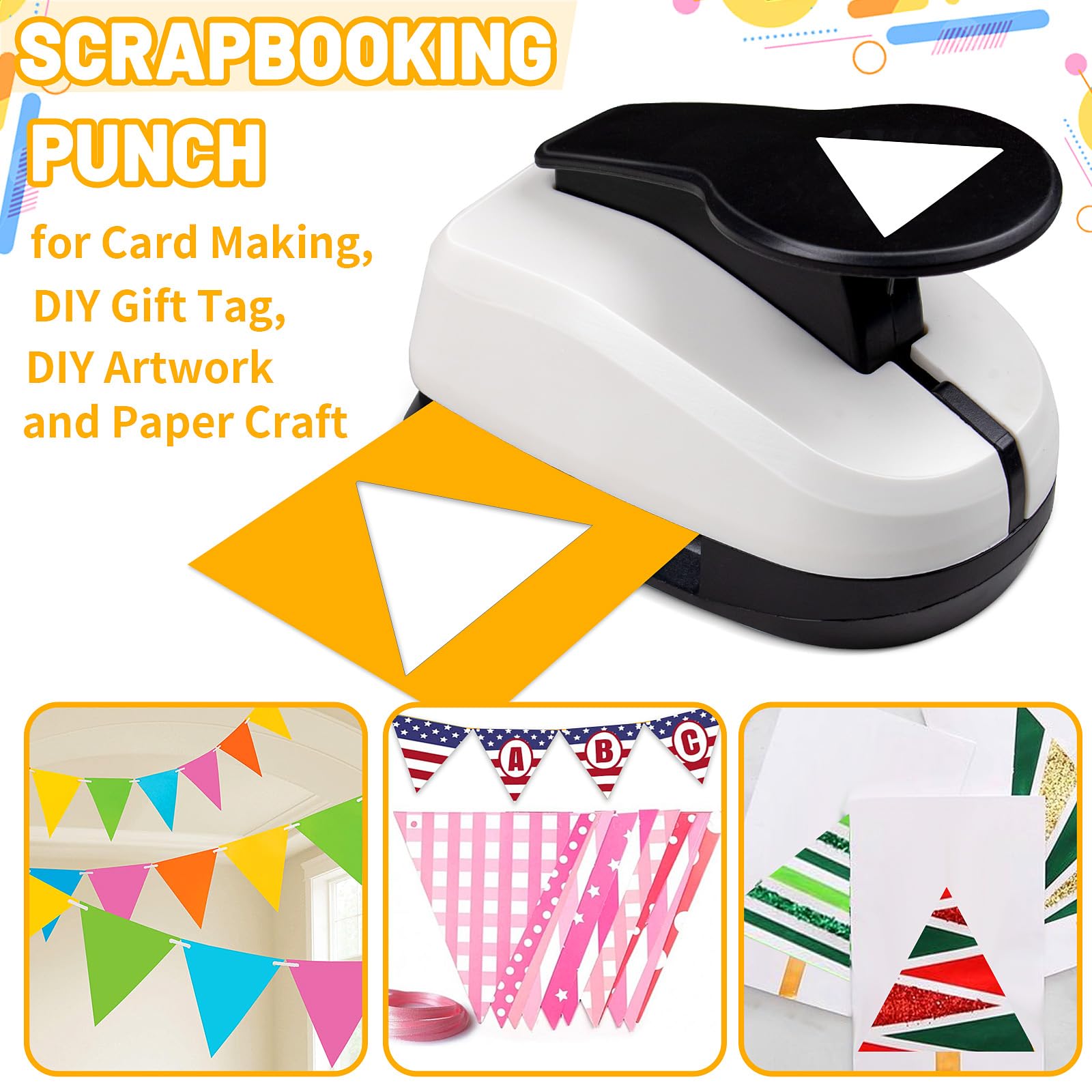 Snapklik.com : Triangle Hole Punch 1.97 Inch Triangle Punch Triangle ...