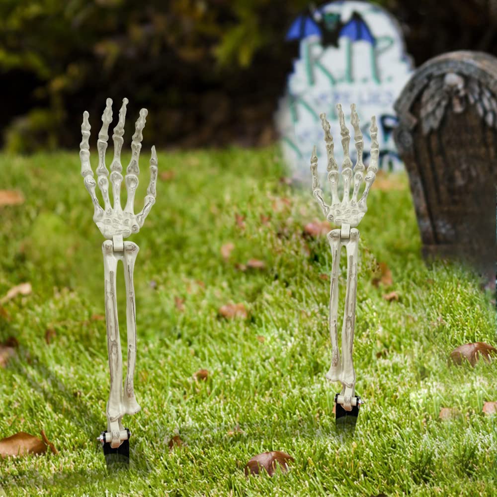 Snapklik.com : Wocst Realistic Looking Skeleton Stakes Severed Plastic ...