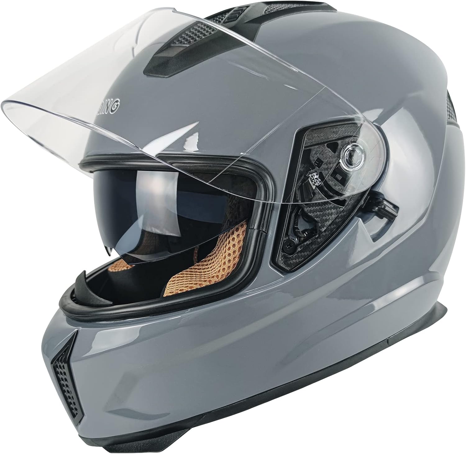 Amazon.com: Motorcycle Helmet Full Face with Compatible Clear&Tinted ...
