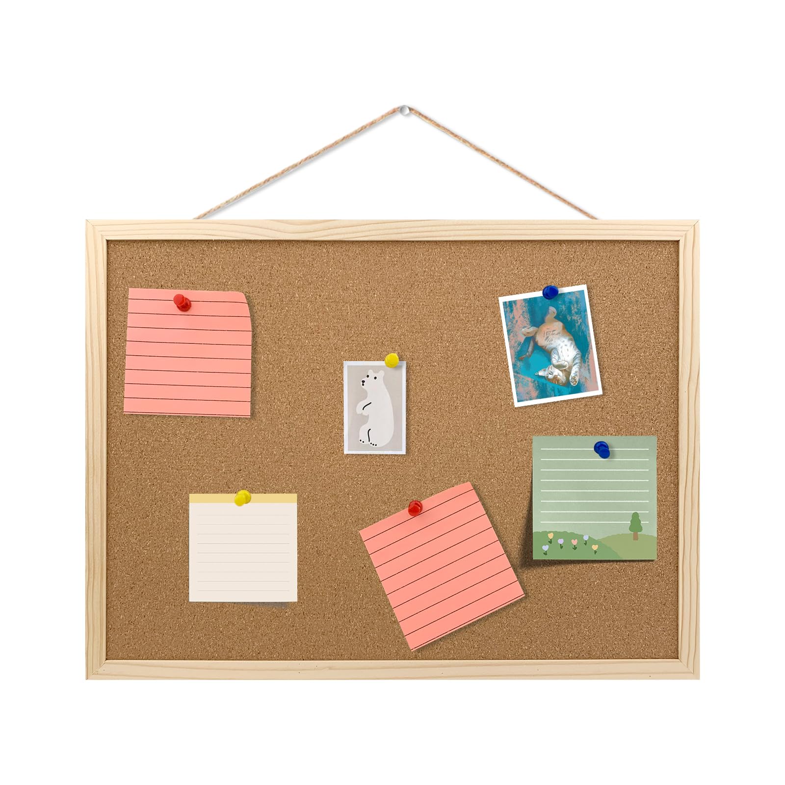 Snapklik.com : Cork Board Bulletin Board, 177"X 13.3" Pin Boards For ...